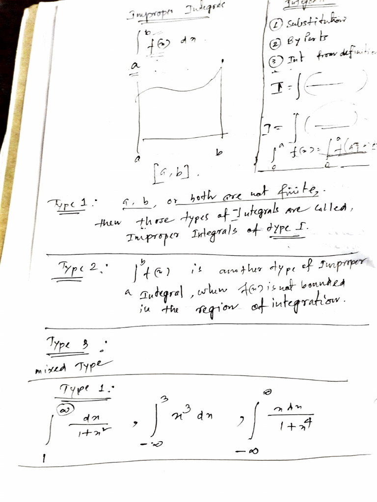 Improper Integral Pdf