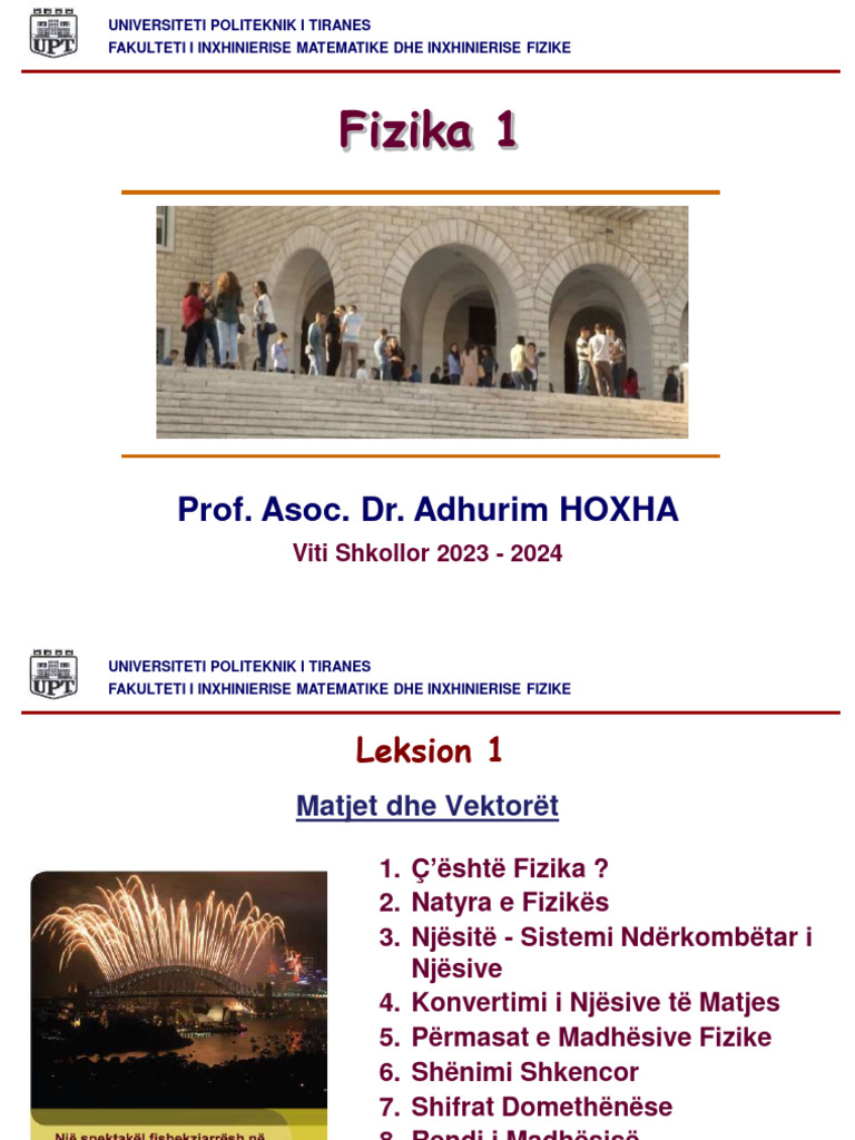 Leksion - 1 (Fiz - 1) | PDF