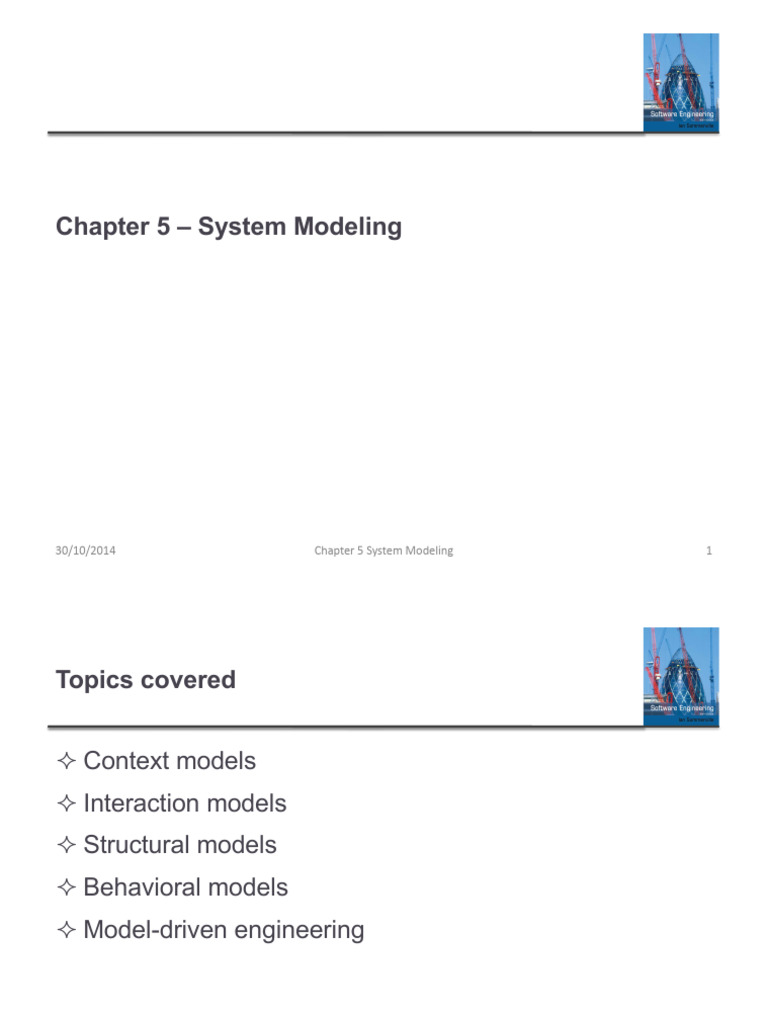 Ch5 System Modeling | PDF