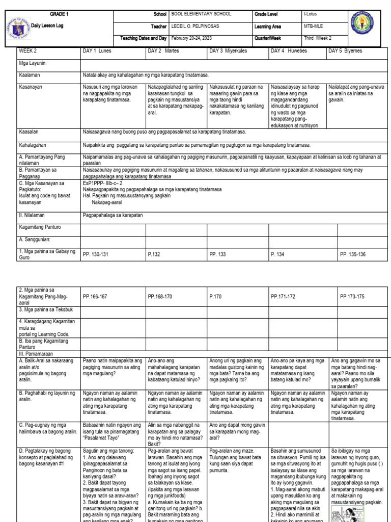 EsP1 Quarter3 Week2 | PDF