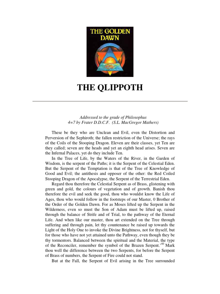 The Qlippoth | PDF