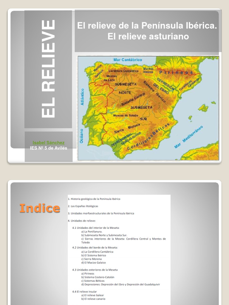 Presentación El Relieve | PDF