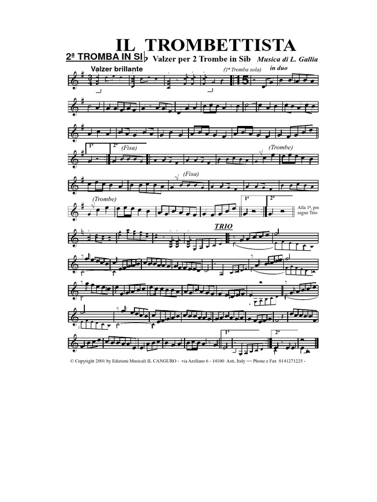 Trombettista SIb 2 Tromba | PDF