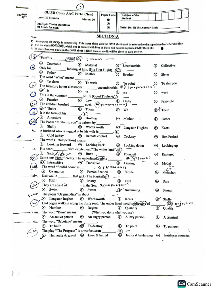 English BISE Swat Past Papers | PDF