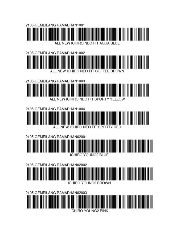 Barcode Gemeilang Ramadhan 2021 | PDF