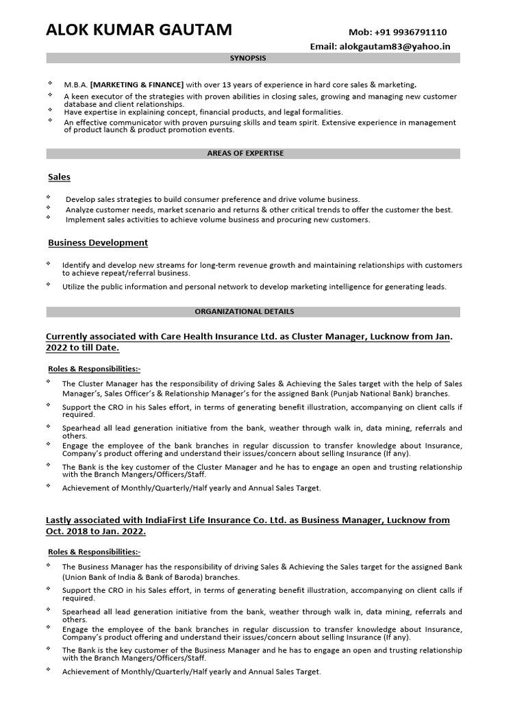 Resume K-2 | PDF