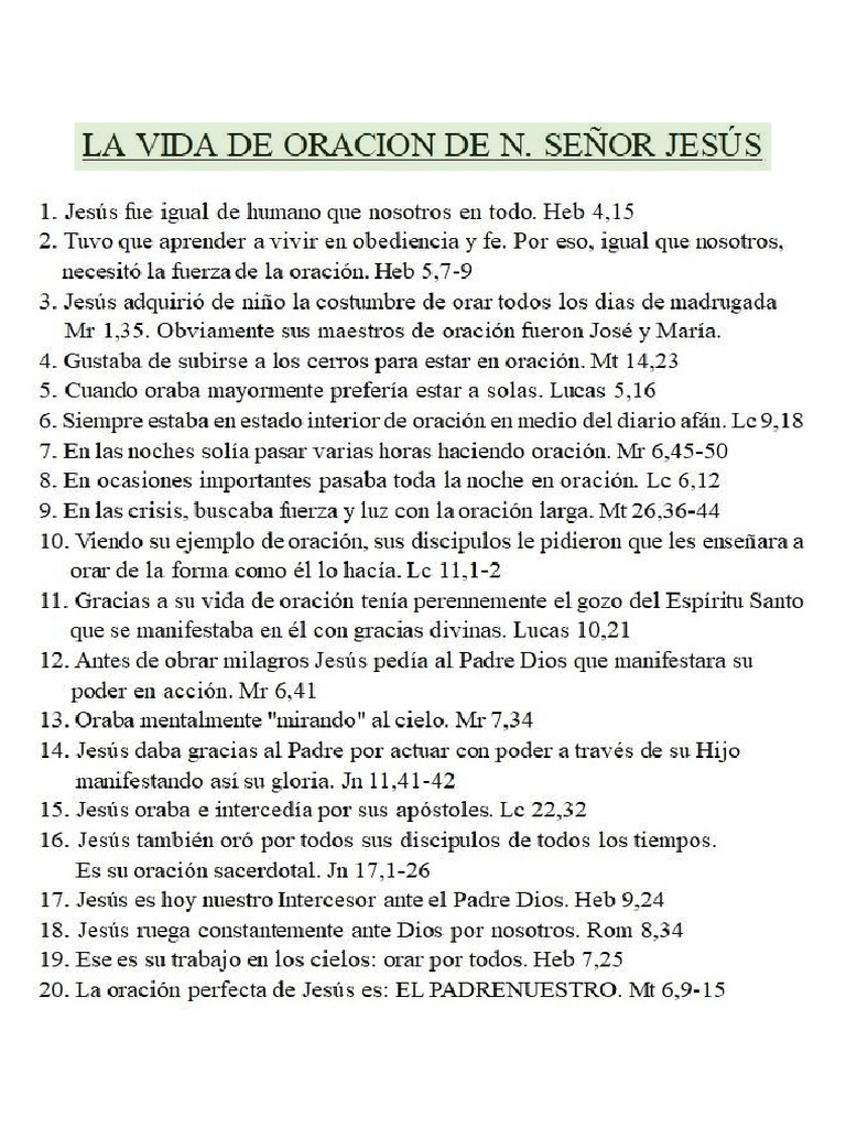 LA VIDA DE ORACION | PDF