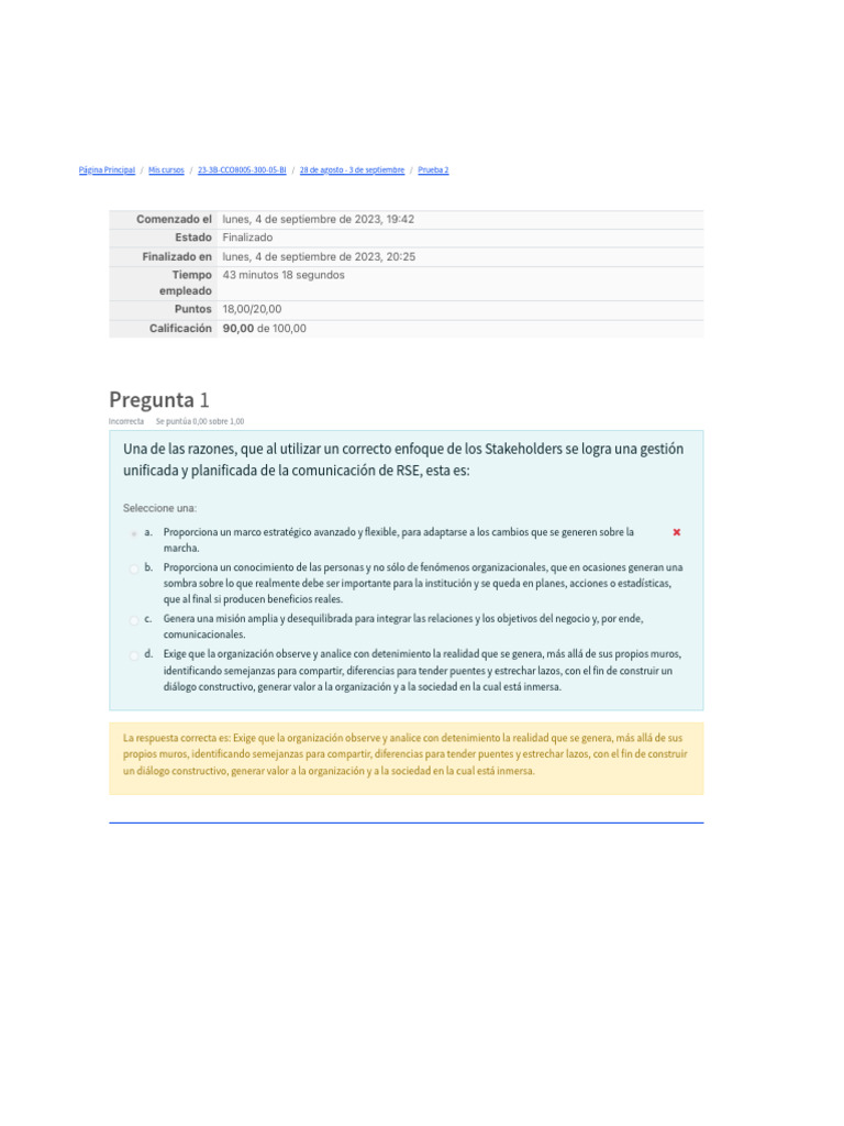 Prueba 2 Comunicación Corporativa | PDF