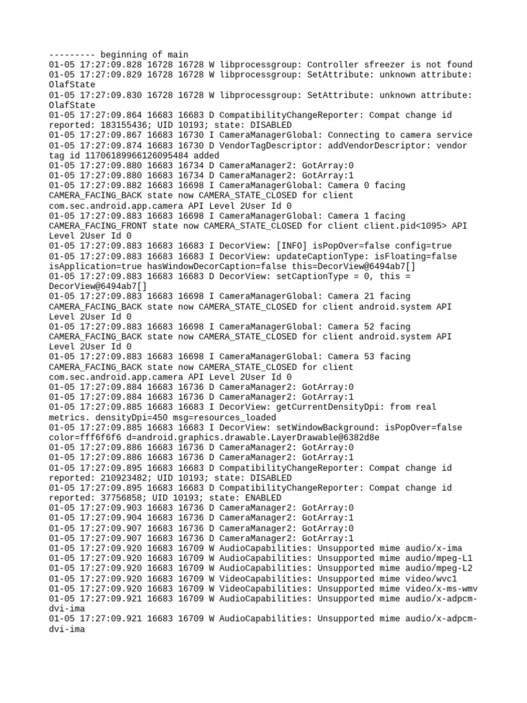 Log Cat 1704497229759 | PDF