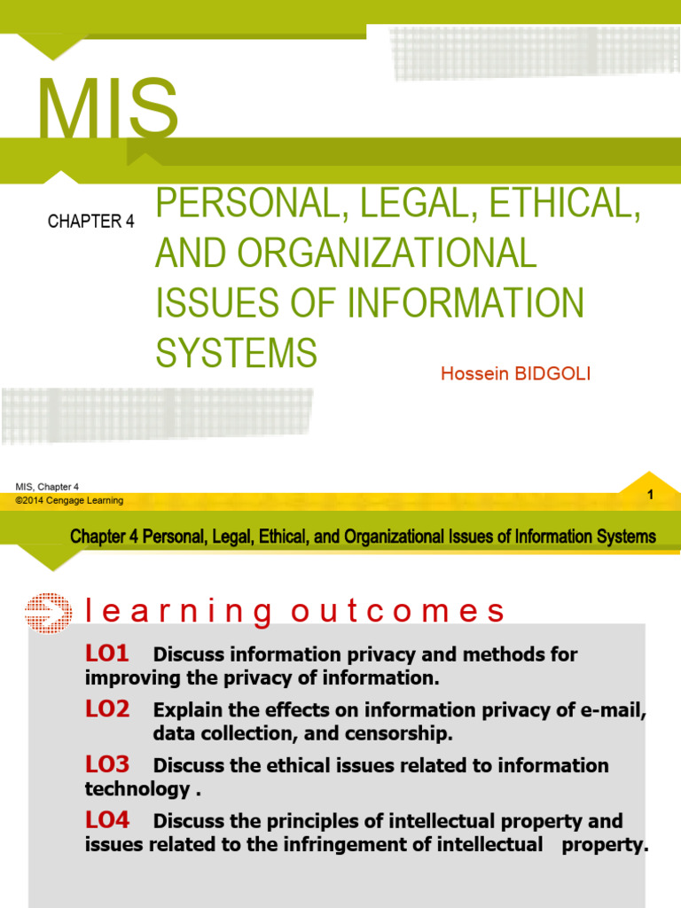 ch04 - Legal | PDF | Privacy | Intellectual Property