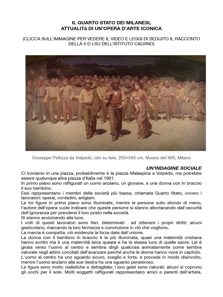 Il Quarto Stato | PDF