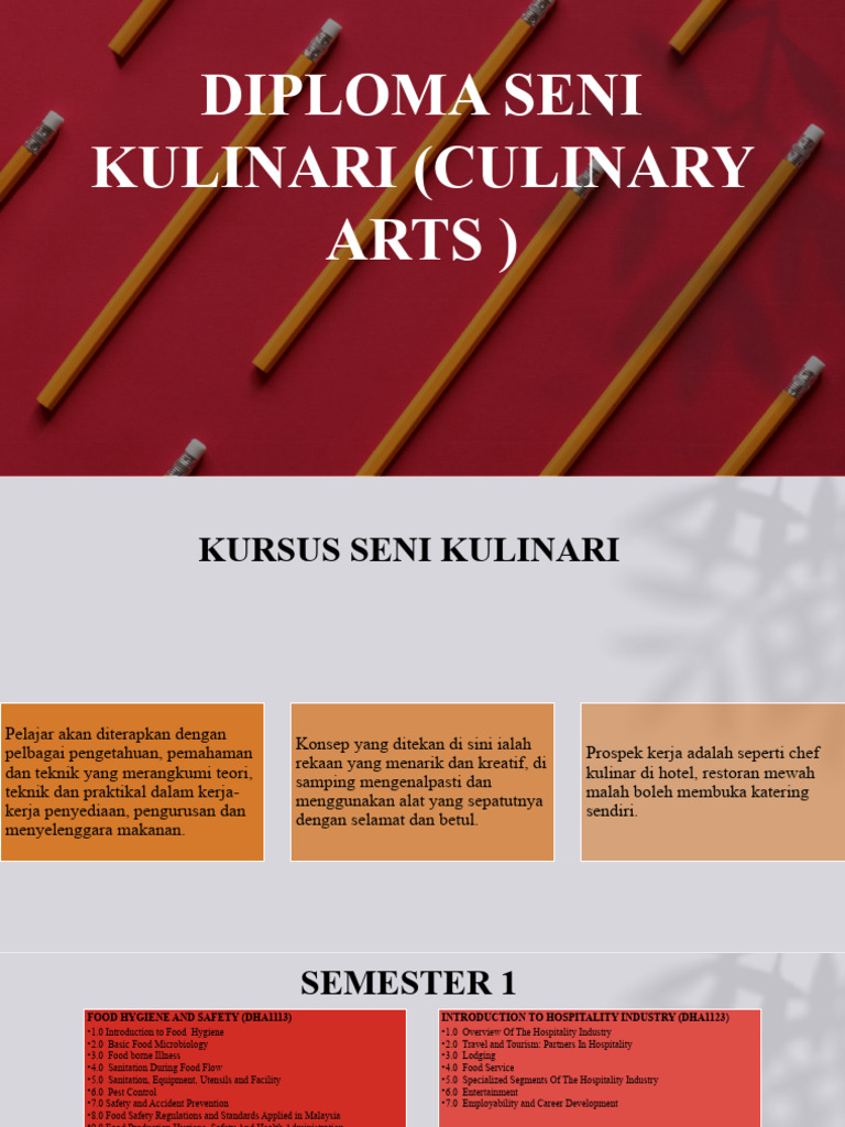 Diploma Seni Kulinari (Culinary Arts) | PDF | Italian Cuisine | Hors D ...