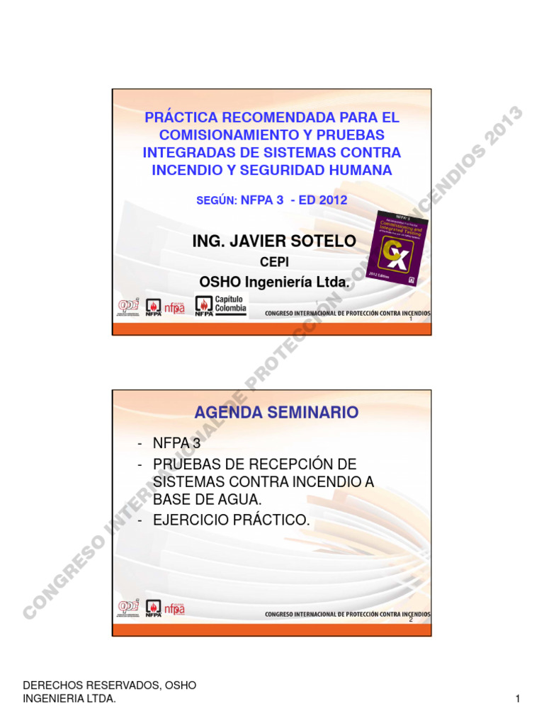 Seminario Nfpa 3 | PDF
