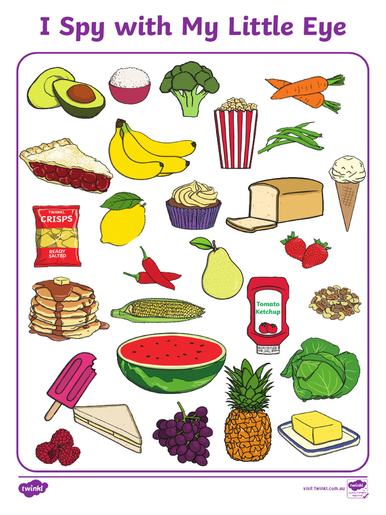 Food I Spy With My Little Eye | PDF