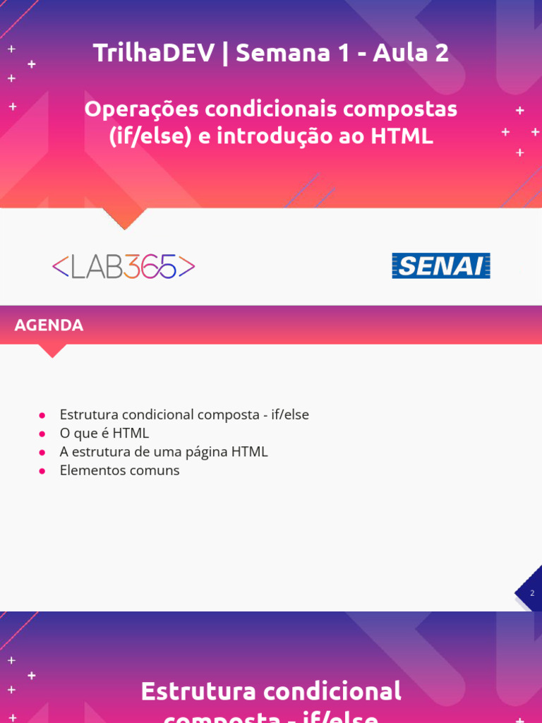 Semana 1 - Aula 2 | PDF