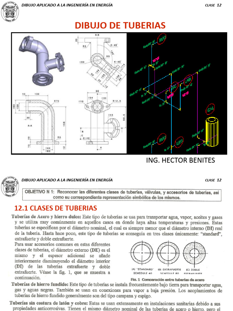 Dibujo de Tuberías | PDF | Ingeniería | Ciencias fisicas