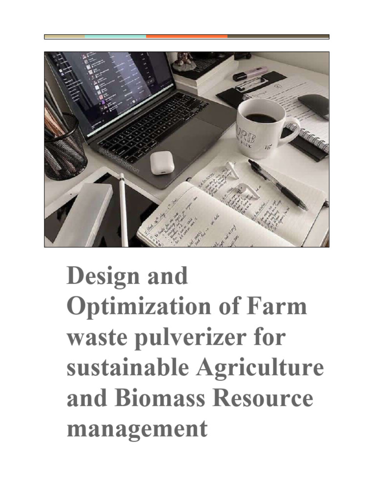 Farm Waste Pulverizer Project Proposal | PDF