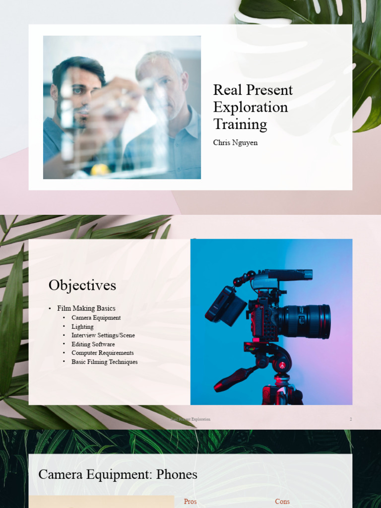 Real Present Exploration Training | PDF | Composition (Visual Arts) | Image Stabilization