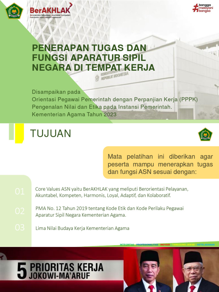 Penerapan Tugas Dan Fungsi Asn Di Tempat Kerja | PDF Penerapan Tugas Dan Fungsi Asn Di Tempat Kerja | PDF