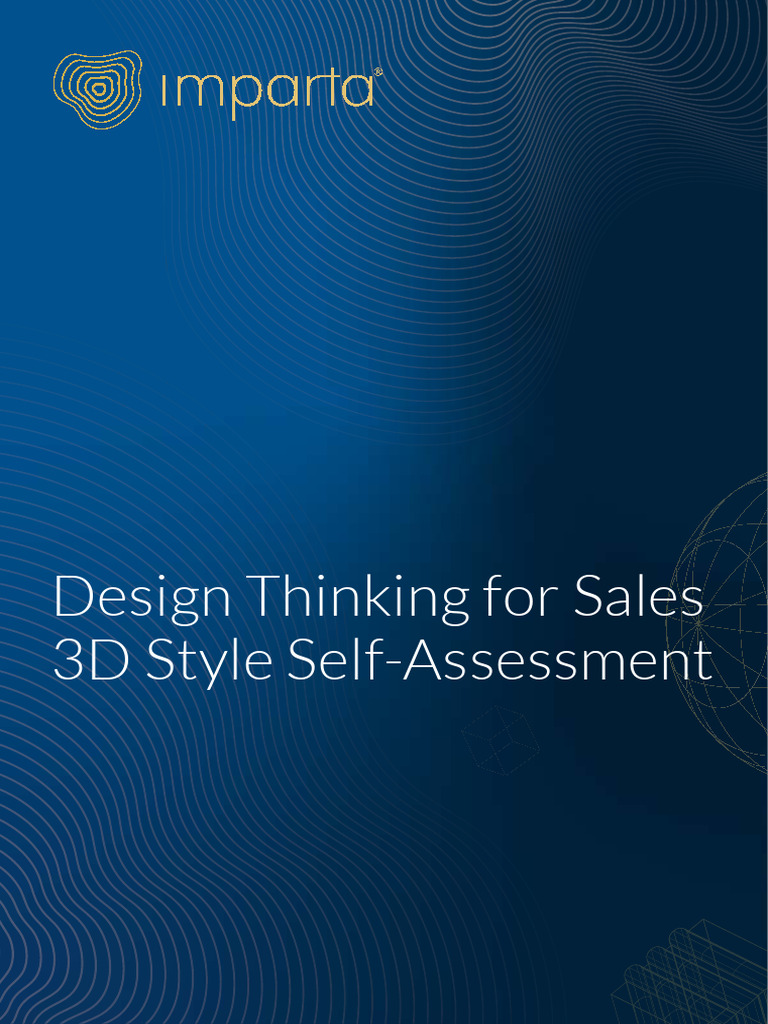 Design Thinking For Sales Style Self-Assessment v0. 2 F | PDF | Sales ...
