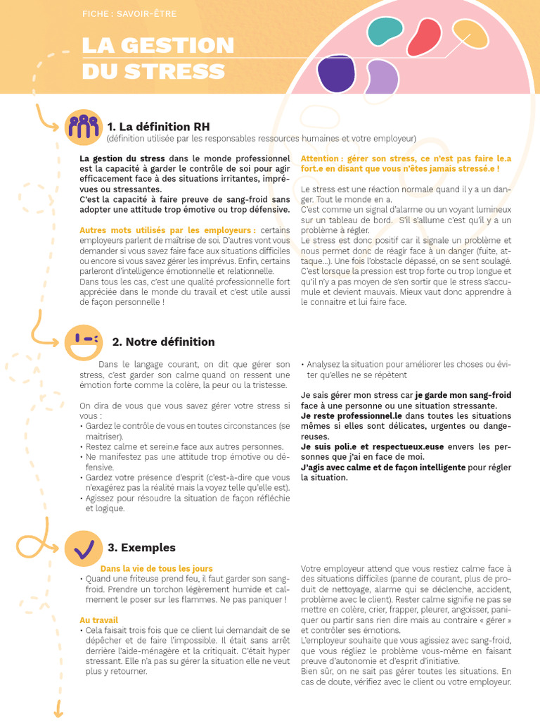 La Gestion Du Stress | PDF