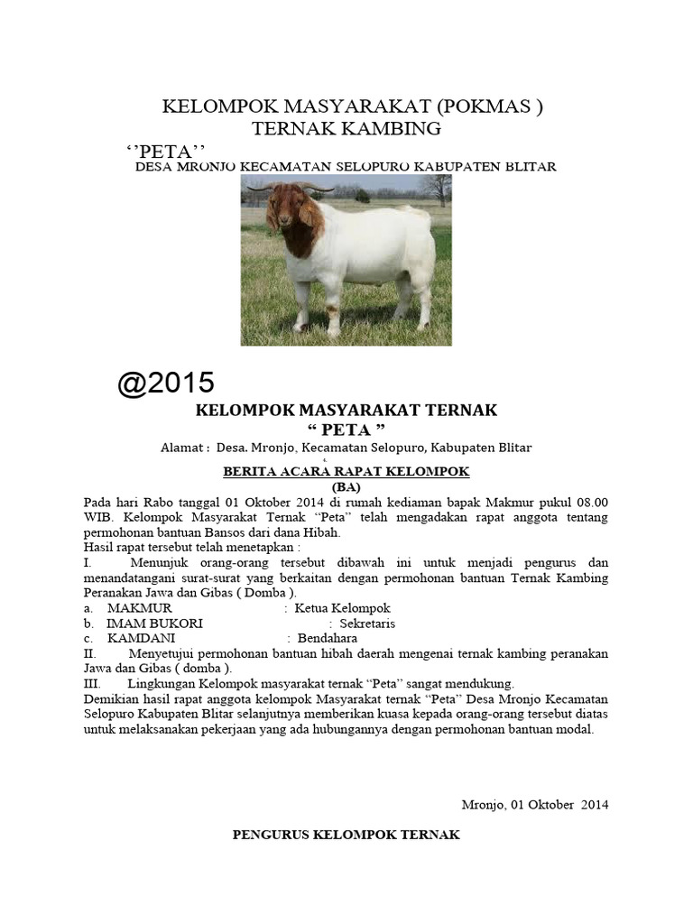 Proposal Ternak Kambing 3 | PDF