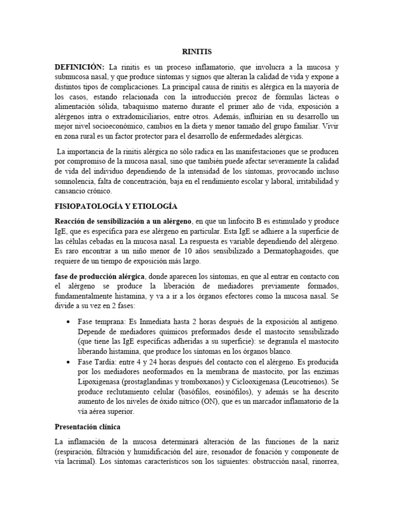 Rinitis Alergica Pdf