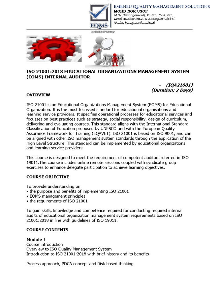 Intro Eoms Iqa | PDF