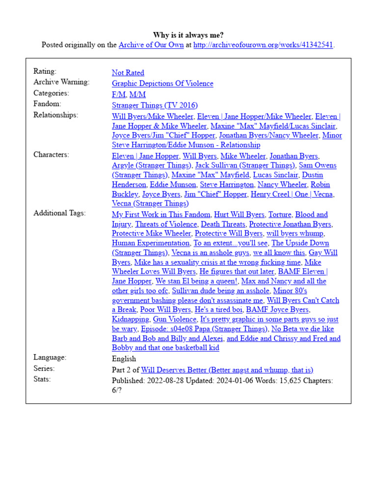 Why Is It Always Me | PDF