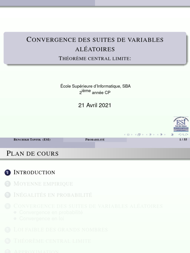 Cours7 Convergence 2021 | PDF