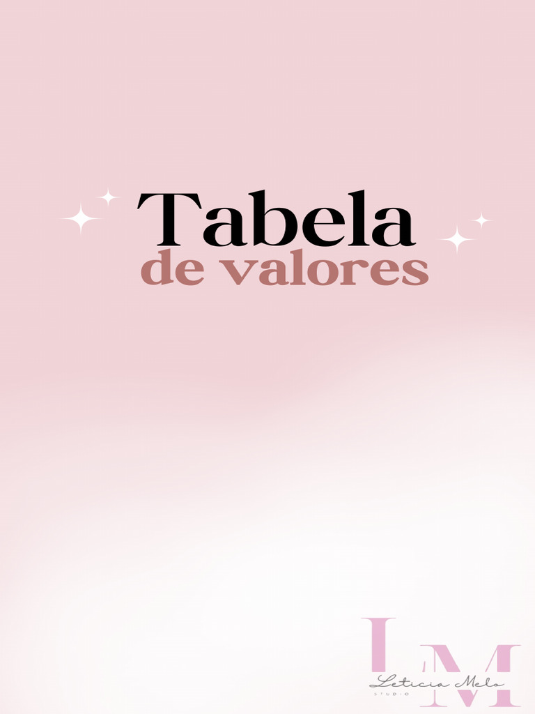 Tabela de Valores | PDF