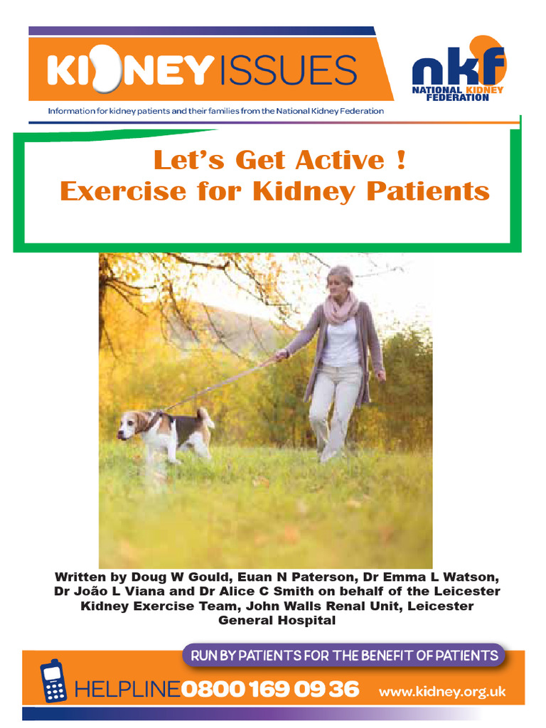 Let's Get Active ! Exercise For Kidney Patients | PDF | Weight Training ...