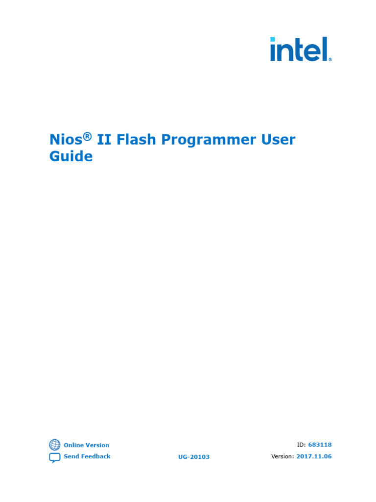 Ug Nios2 Flash Programmer-683118-666773 | PDF | Computers