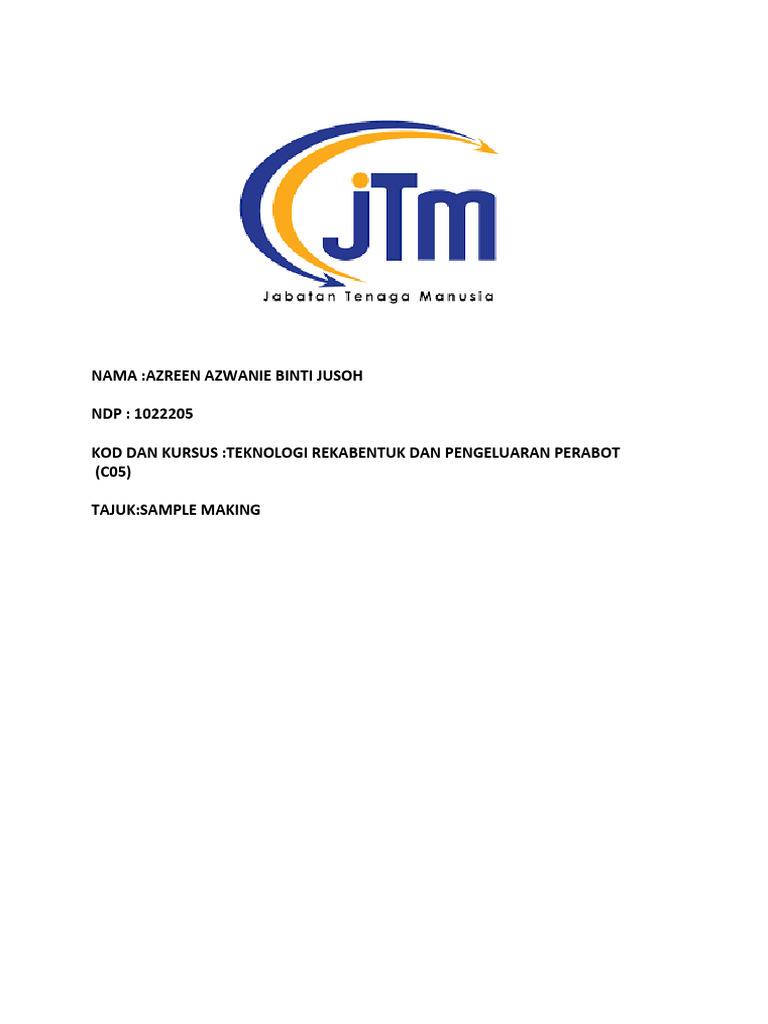 Nama:Azreen Azwanie Binti Jusoh NDP: 1022205 Kod Dan Kursus:Teknologi ...