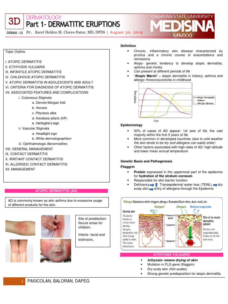 Derma Lecture 2 - Part 1 | PDF