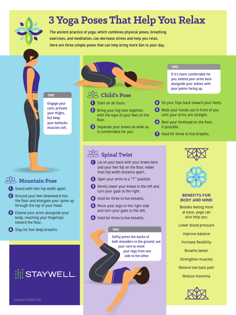 Yoga Poses That Help You Relaxyu | PDF