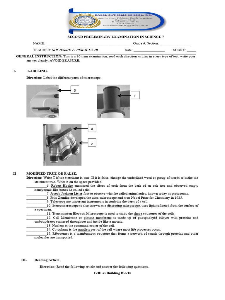 SCIENCE-7-Q2-TOS-PRELIMINARY | PDF