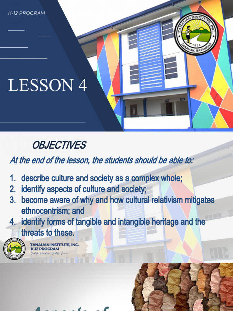 Lesson 4 Aspects of Culture | PDF