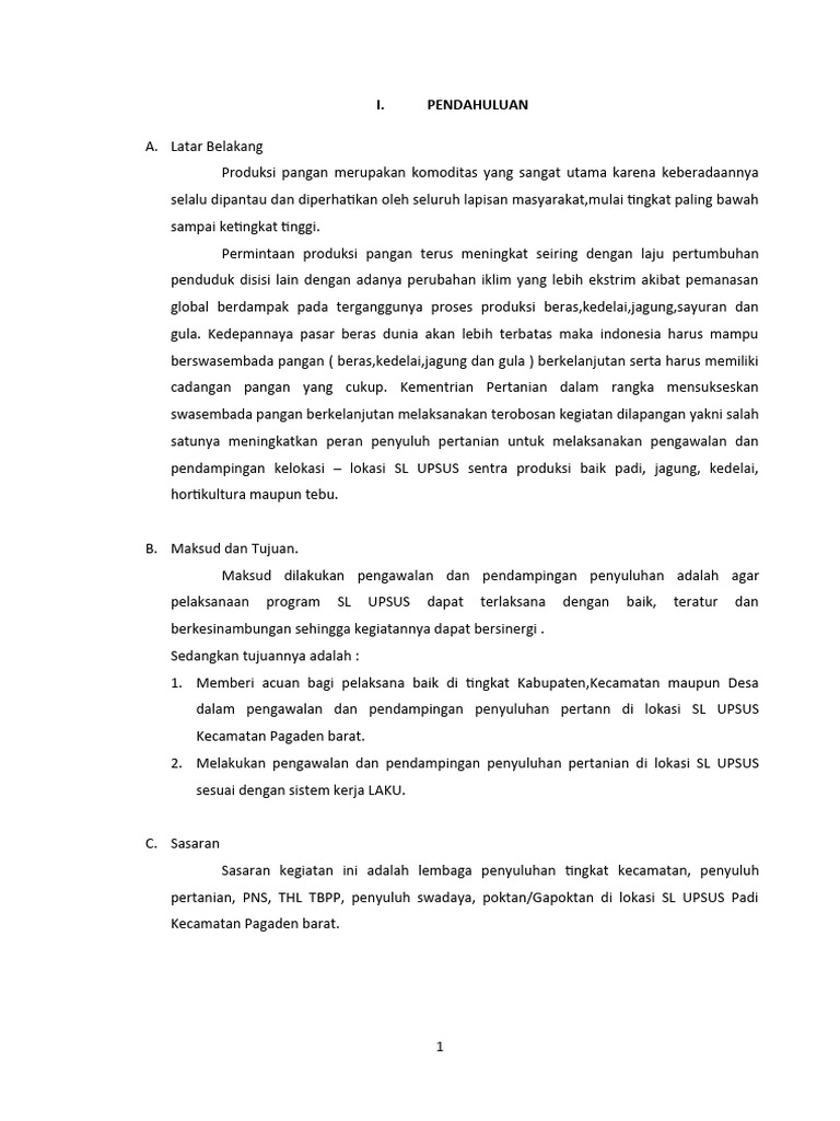 Laporan Demplot | PDF