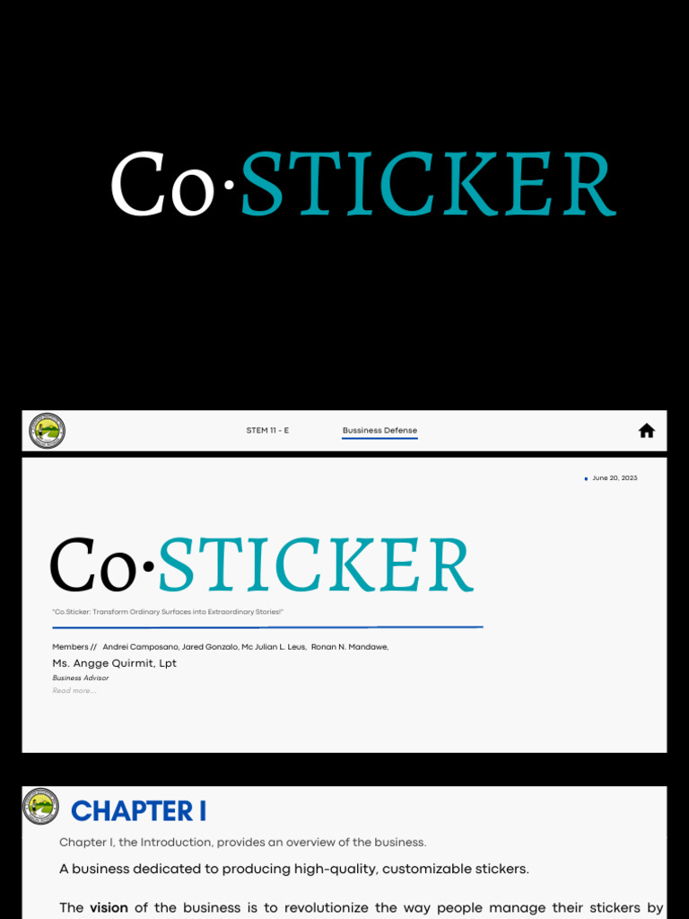 Co - Sticker PPT New | PDF