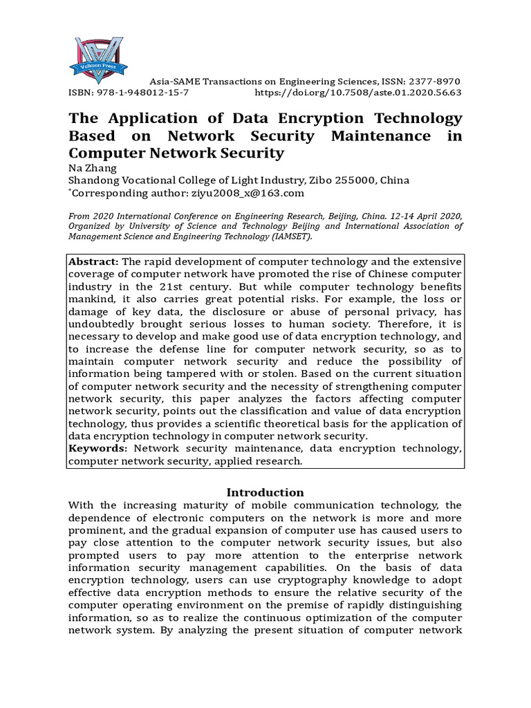 Data Encryption Technology | PDF