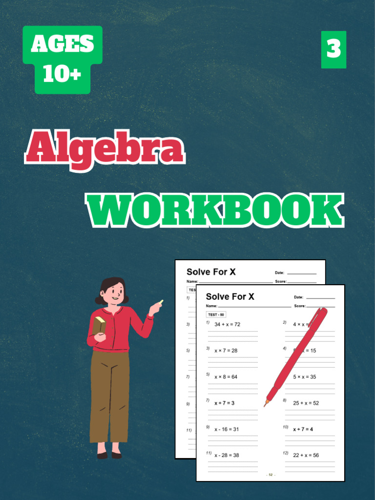 Algebra Workbook Level 3 | PDF