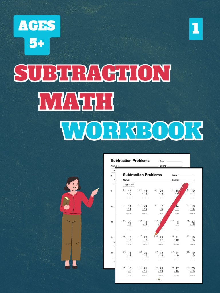 Subtraction Math Workbook Level 1 | PDF