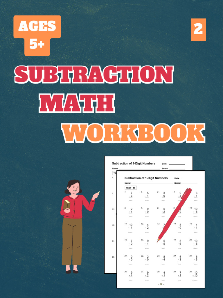 Subtraction Math Workbook Level 2 | PDF
