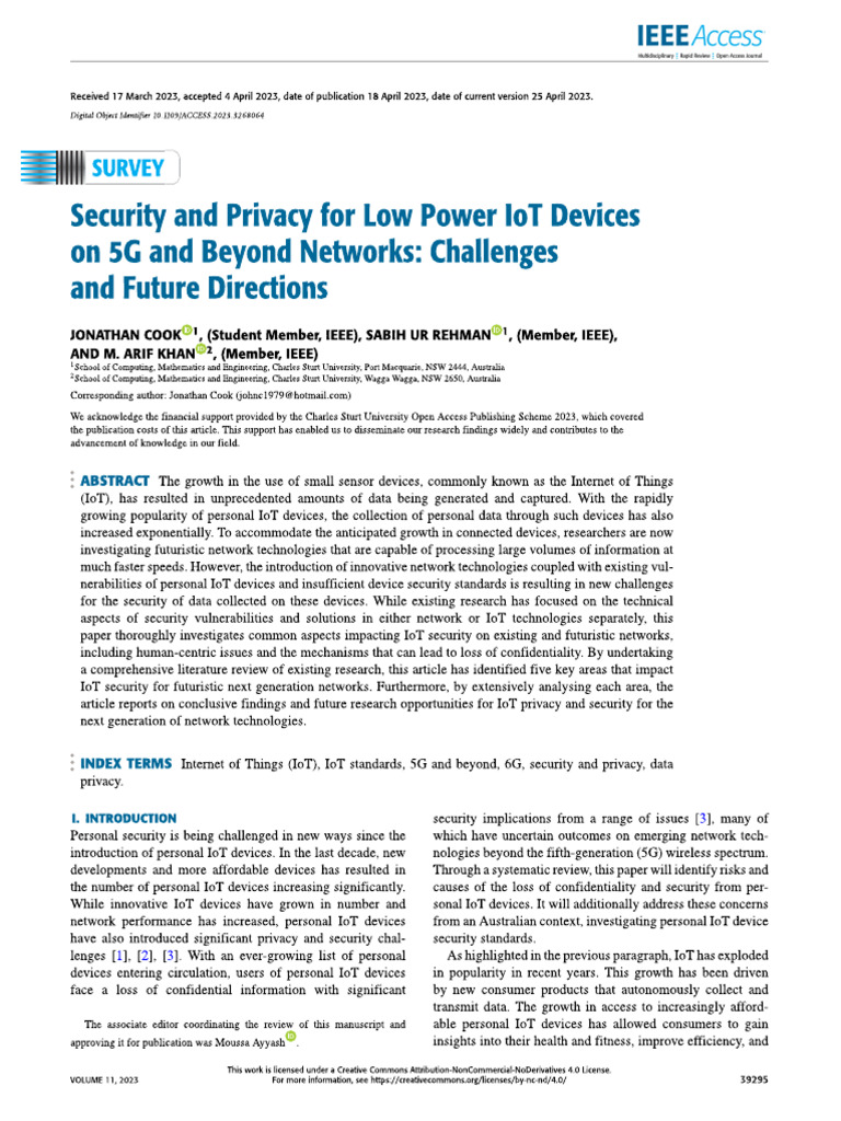 Security and Privacy Issues Related To 5G | PDF