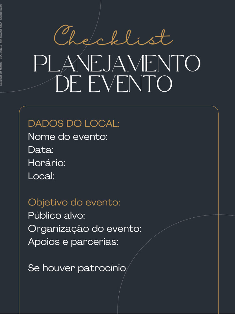 Checklist de Evento | PDF