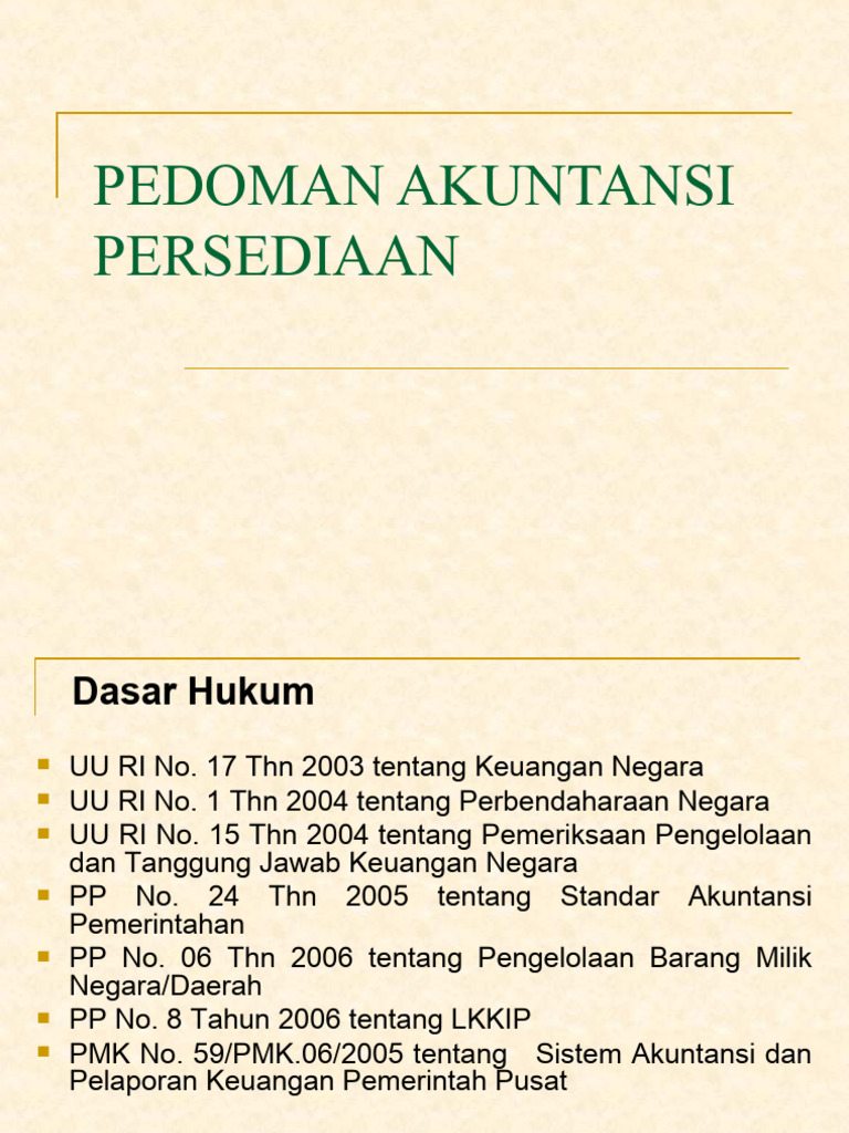 Slide Persediaan | PDF