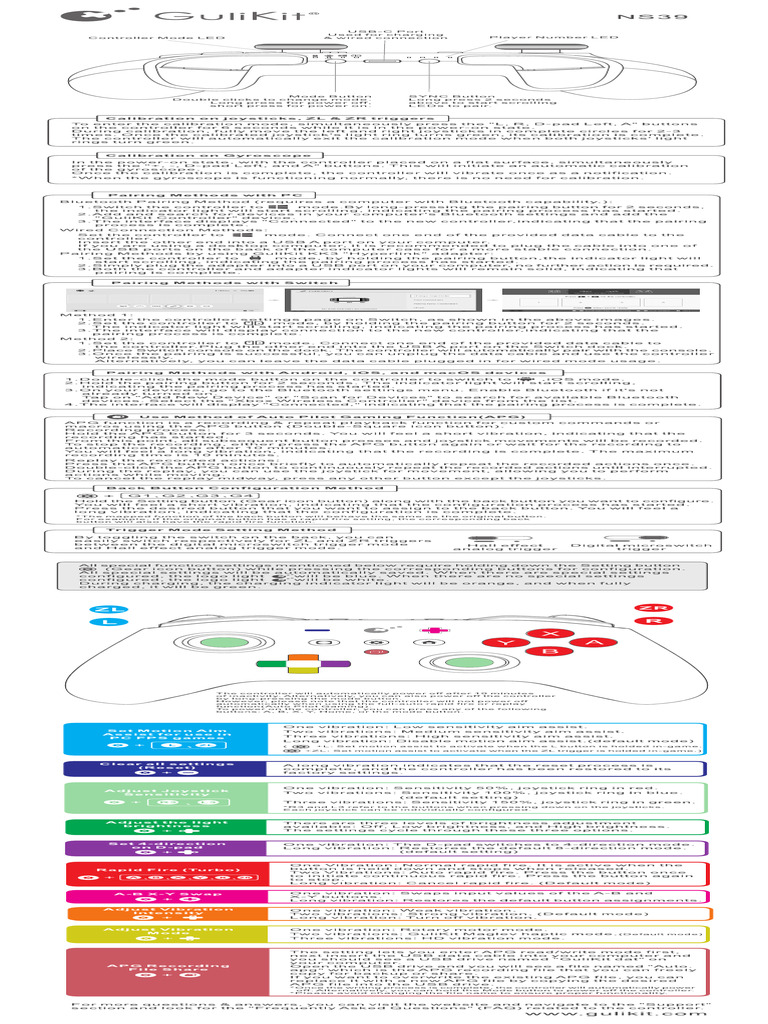 GuliKit KK3 MAX Controller NS39 English Manual | PDF