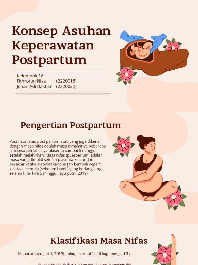 Konsep Askep Postpartum | PDF | Pengembangan Diri | Kesehatan Holistik