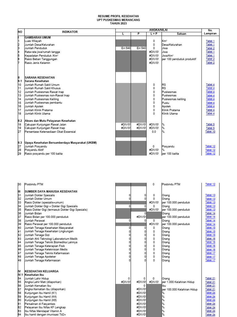 Lampiran-Juknis-Profil-Kes - PKM 2024 | PDF